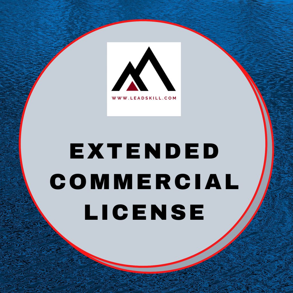 Leadskill Extended Commercial License for Digital Products - Leadskill